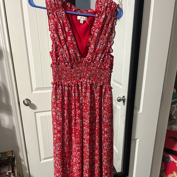Max Studio | Dresses | Max Studio Red Maxi Dress Worn Once | Poshmark
